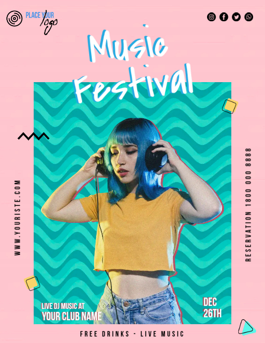 Music Festival Ads Template | PosterMyWall