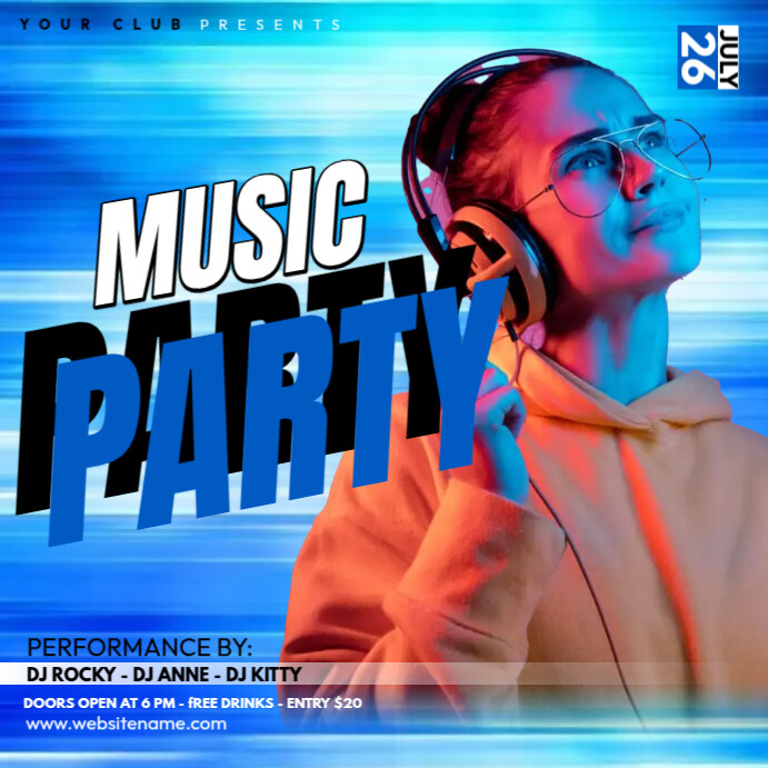 Music Festival Ads Template | PosterMyWall
