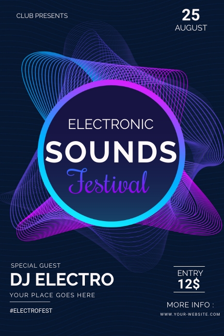 MUSIC FESTIVAL BANNER TEMPLATE | PosterMyWall