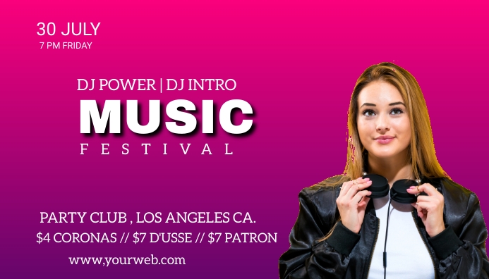 music festival blog header post Template | PosterMyWall