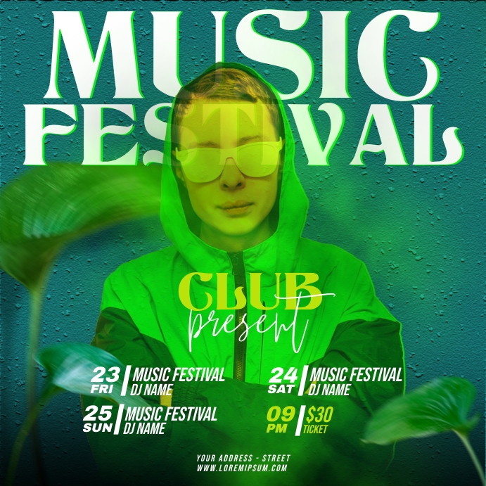 Music Festival Template | PosterMyWall
