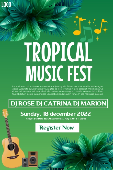 Music Festival Template | PosterMyWall