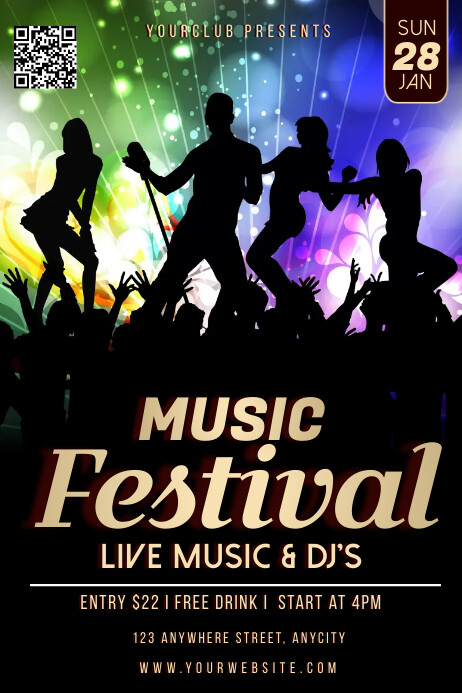 Music Festival Template | PosterMyWall
