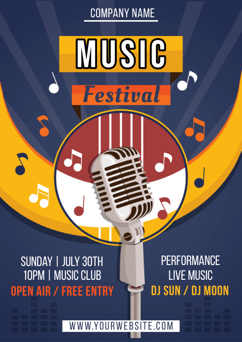 MUSIC FESTIVAL Template | PosterMyWall