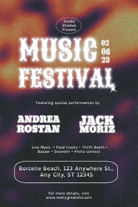 Music Festival Template | PosterMyWall
