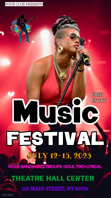 Music festival Template | PosterMyWall