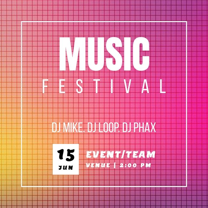 MUSIC FESTIVAL Template | PosterMyWall