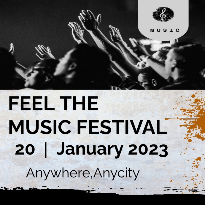 Music festival Template | PosterMyWall