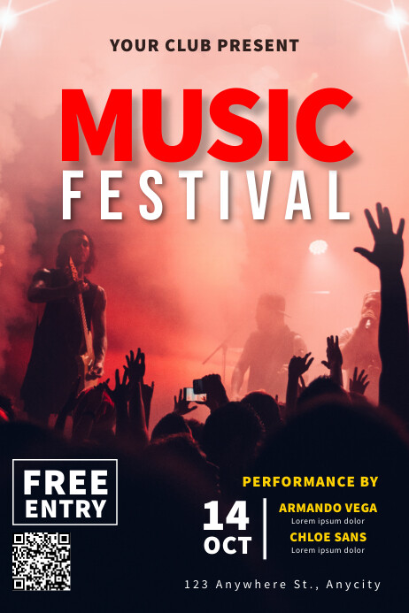 Music Festival Template | PosterMyWall