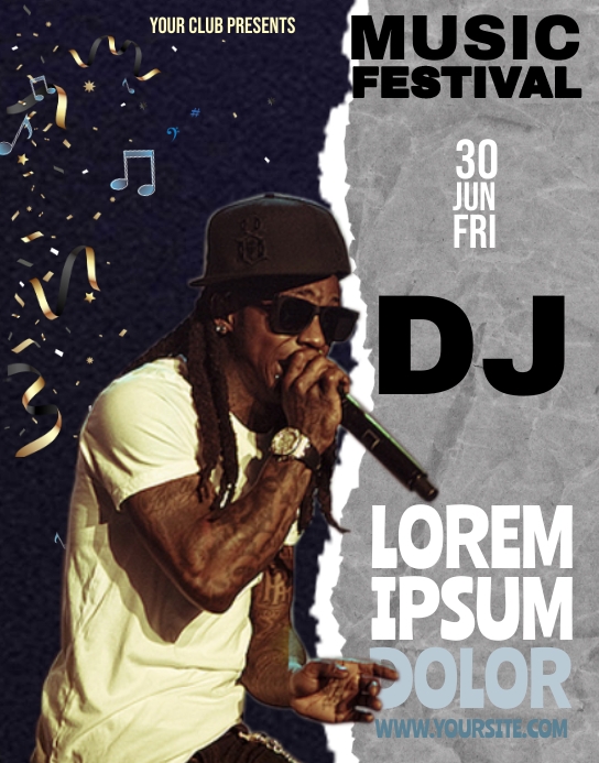 music festival dj ad design Template | PosterMyWall