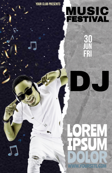music festival dj ad design Template | PosterMyWall