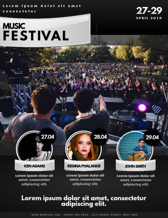 Music Festival Event Concert Flyer Template | PosterMyWall