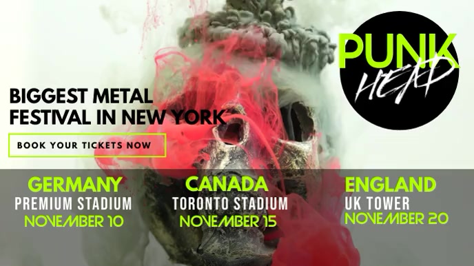 Copy of Music Festival Event Video Banner | PosterMyWall