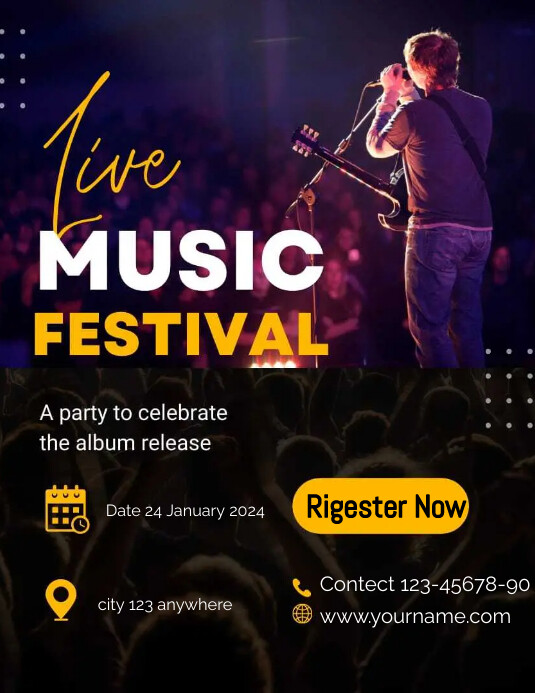 Music festival Flyer Template | PosterMyWall