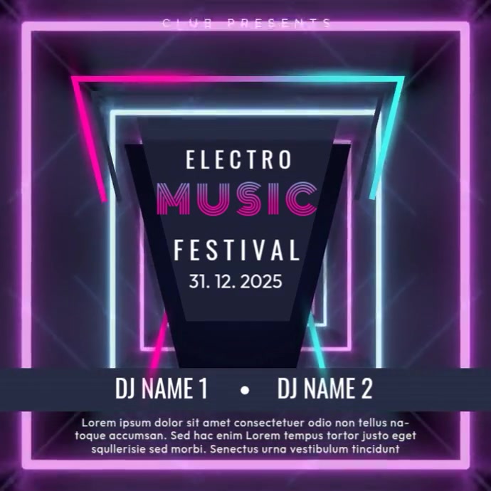Music Festival Instagram Video Ads Template | PosterMyWall
