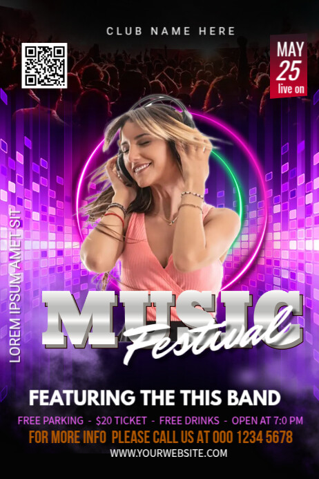 Copy of Music Festival Poster Ads | PosterMyWall