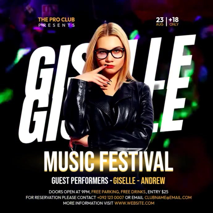 Music Festival Video Template | PosterMyWall