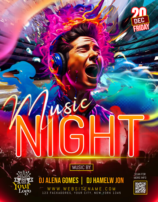 Music Flyer Templat | PosterMyWall