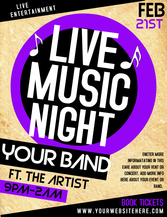 MUSIC Template | PosterMyWall