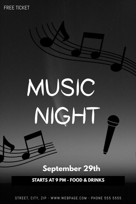 Music flyer template | PosterMyWall