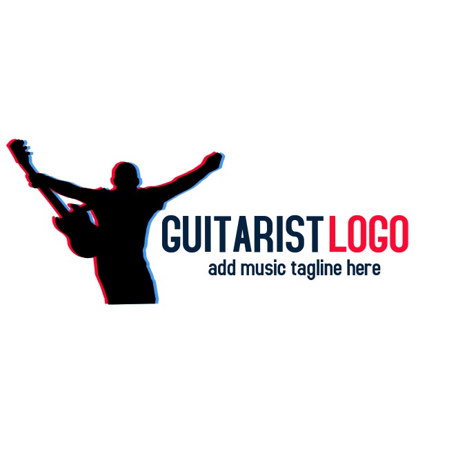 Music guitarist logo Template | PosterMyWall