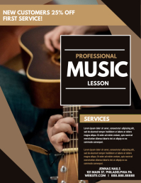 Music Classes Flyer Template | PosterMyWall