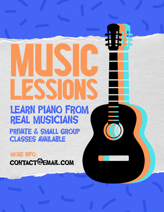 Music Lessons Flyer Template | PosterMyWall