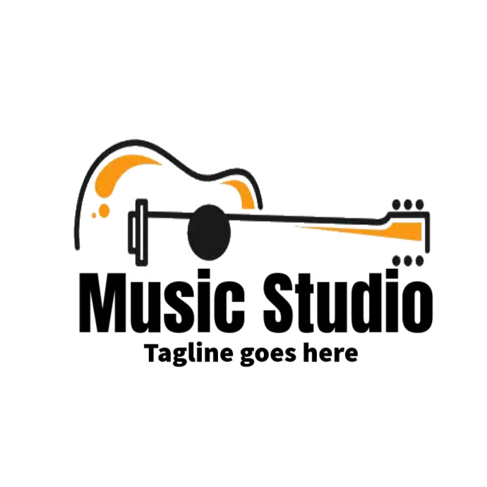 Music logo, guitar logo, music podcast logo ( Template | PosterMyWall