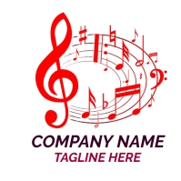 music logo microphone and headset logo , con Template | PosterMyWall