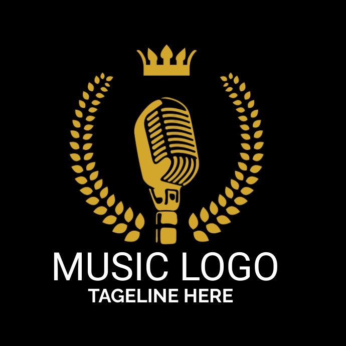 music logo microphone and headset logo , con Template | PosterMyWall