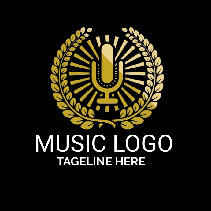 music logo microphone and headset logo , con Template | PosterMyWall