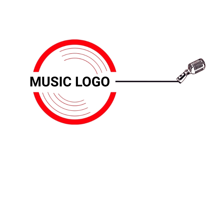 music logo microphone and headset logo , con Template | PosterMyWall