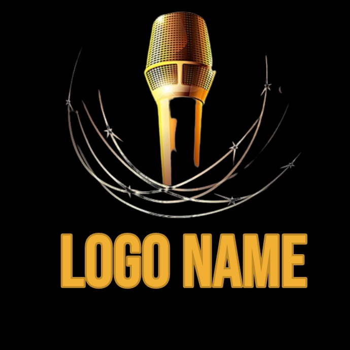 music logo microphone and headset logo , con Template | PosterMyWall
