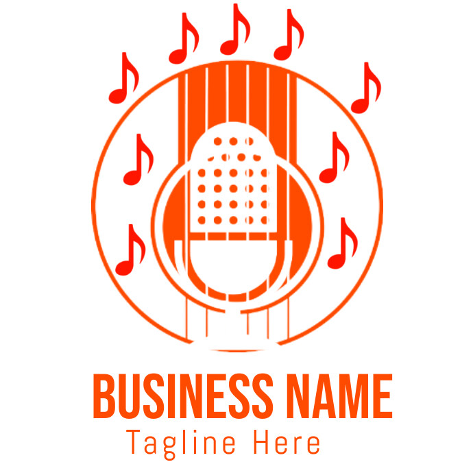 music logo microphone and headset logo , con Template | PosterMyWall