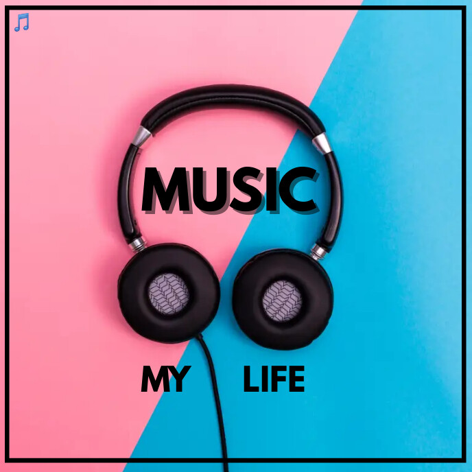 Copy of Music My Life Album Cover | PosterMyWall