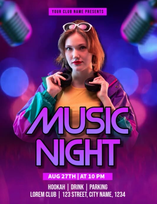 Music Night Ads Template | PosterMyWall