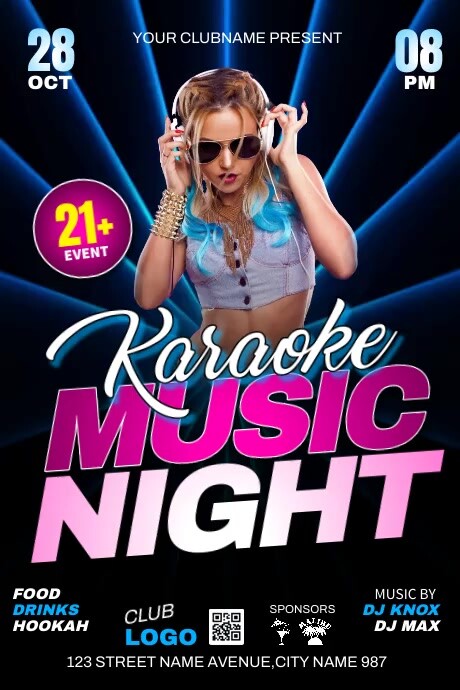 Music Night Ads Template | PosterMyWall