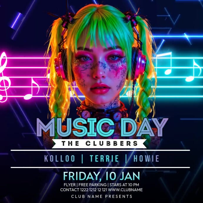 Music Night Club Ads Template | PosterMyWall