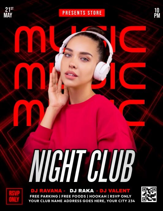 Music Night Club Template | PosterMyWall