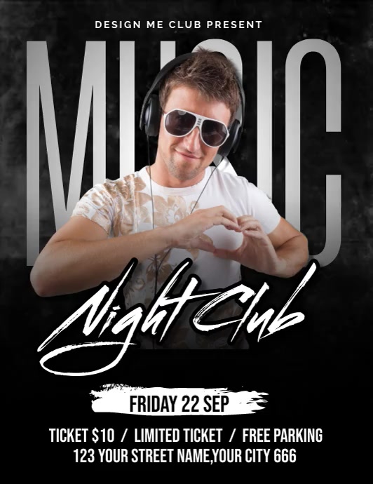 Music Night Club Templat | PosterMyWall