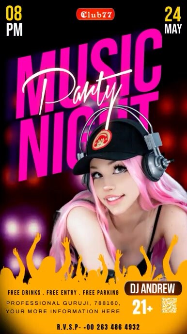 music night club dj party Template | PosterMyWall