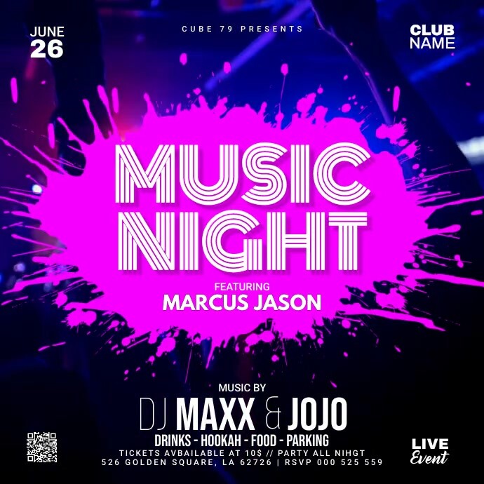 MUSIC NIGHT Template | PosterMyWall