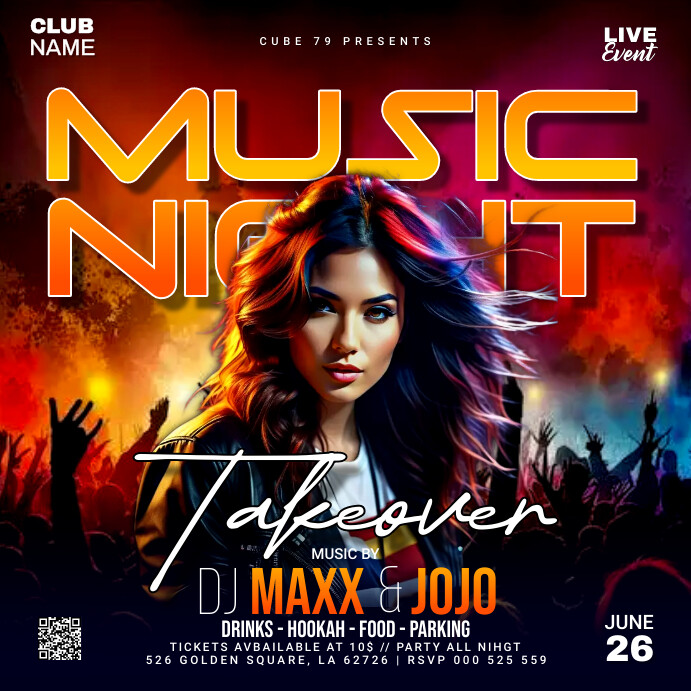 MUSIC NIGHT Template | PosterMyWall