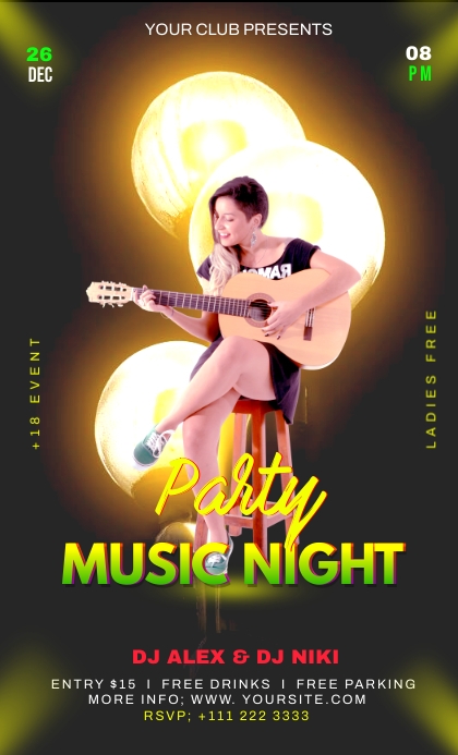 MUSIC NIGHT Template | PosterMyWall
