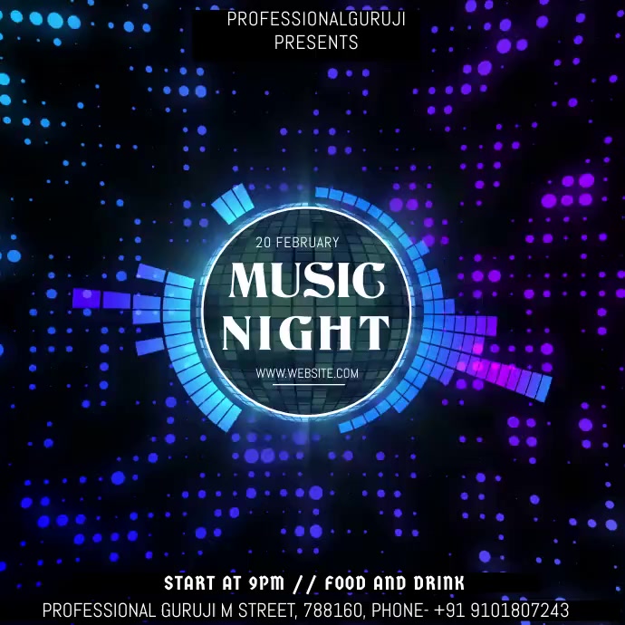 Copy of music night | PosterMyWall