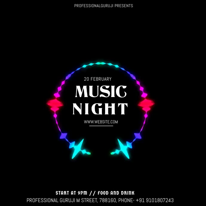 music night Template | PosterMyWall