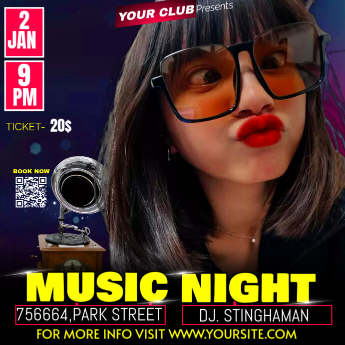 MUSIC NIGHT Template | PosterMyWall