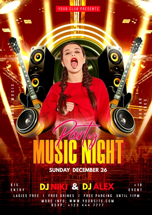 MUSIC NIGHT Template | PosterMyWall