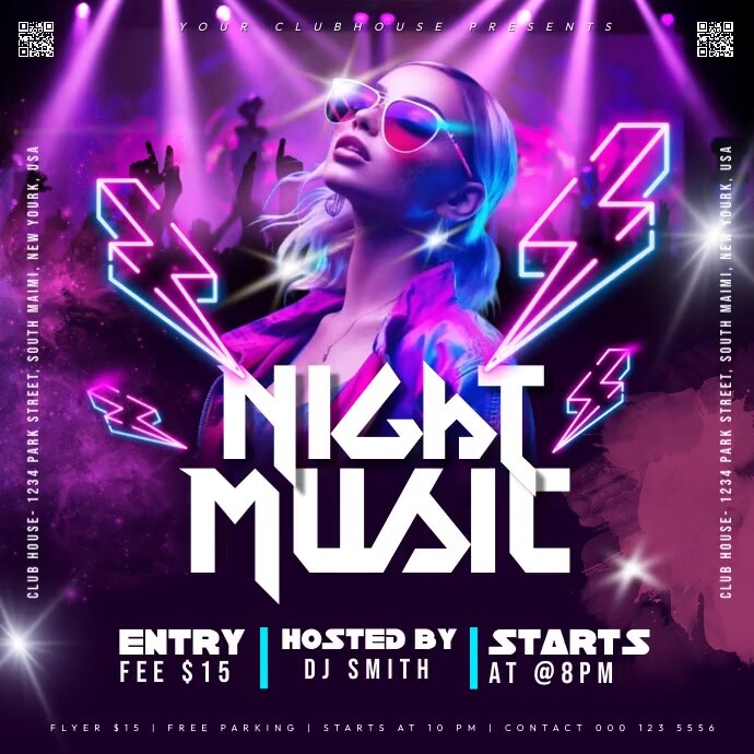 Plantilla de MUSIC NIGHT | PosterMyWall