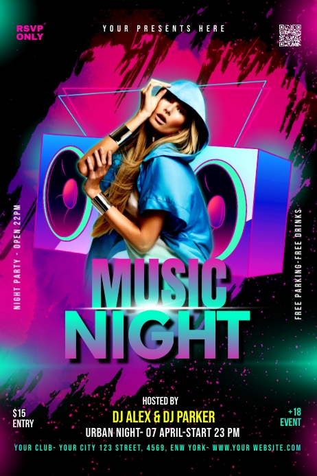 MUSIC NIGHT Template | PosterMyWall